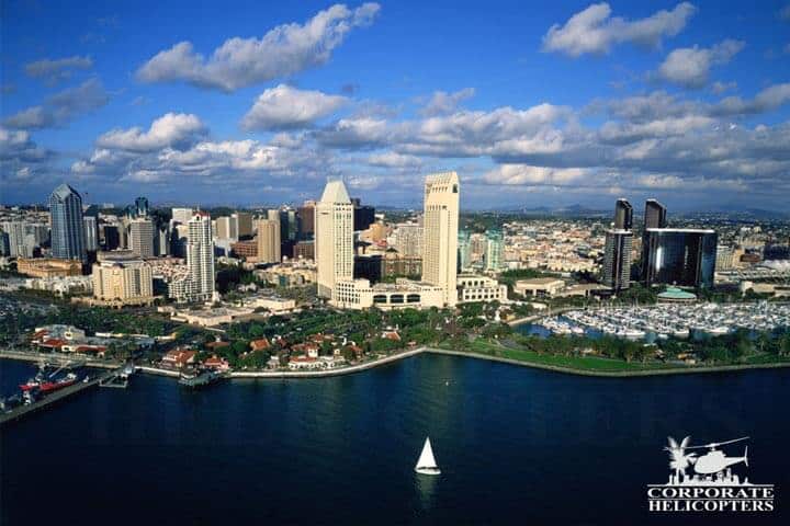 Aerial photography services: Photography by helicopter